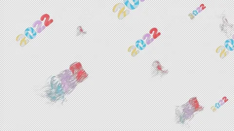 animation of the outgoing 2022, the date... | Stock Video | Pond5