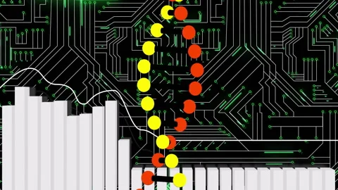 Animation of Pac-Man characters moving o... | Stock Video | Pond5