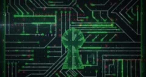 Animation of padlock, computer language,... | Stock Video | Pond5