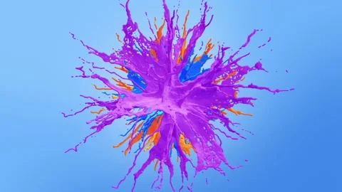 Animation of the paint mix color waterco... | Stock Video | Pond5