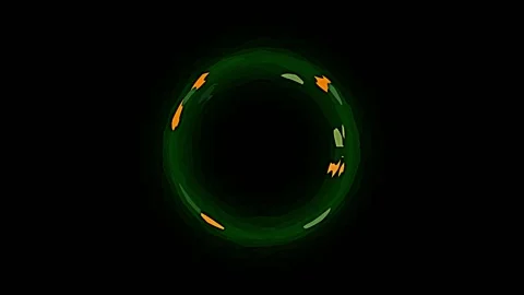 Animation of painted pulsing ring with a... | Stock Video | Pond5