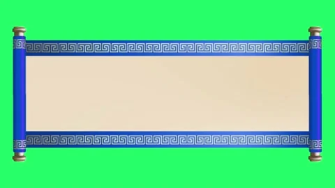 Animation paper roll for texture chinese... | Stock Video | Pond5