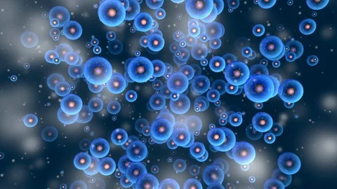 Animation of Particles floating in the q... | Stock Video | Pond5