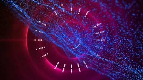 Animation of particles forming wave patt... | Stock Video | Pond5