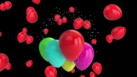 Animation of particles spinning and ball... | Stock Video | Pond5