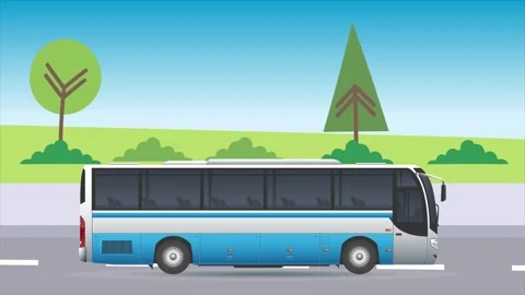 Bus Animation Stock Videos – Royalty-Free HD & 4K Videos