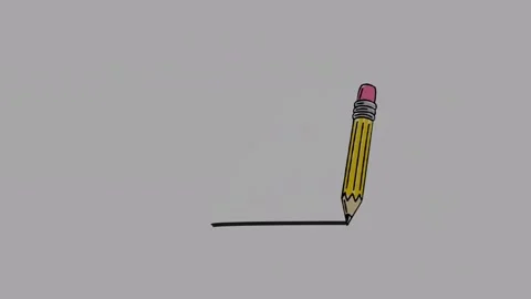 Animation of pencil drawing and erasing ... | Stock Video | Pond5