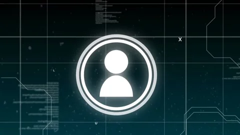 Animation of people icon bouncing and da... | Stock Video | Pond5