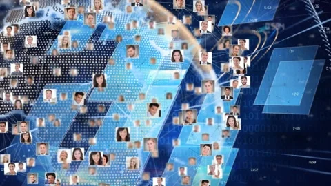 Animation of people portraits rotating a... | Stock Video | Pond5