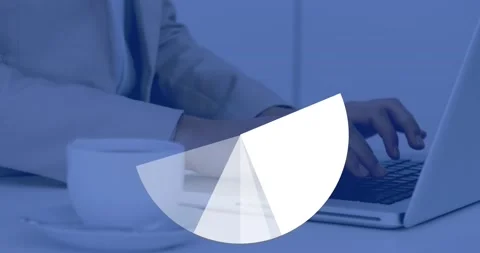 Animation of pie chart rotating in loop ... | Stock Video | Pond5