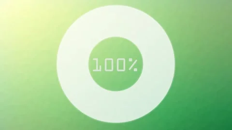 Animation of pie chart statistics proces... | Stock Video | Pond5