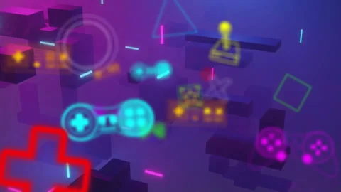 Game Controller Animation Stock Video Footage | Royalty Free Game ...