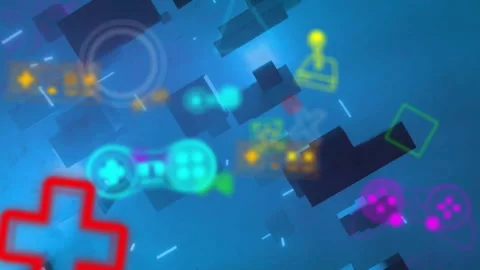 Game Controller Animation Stock Video Footage | Royalty Free Game ...