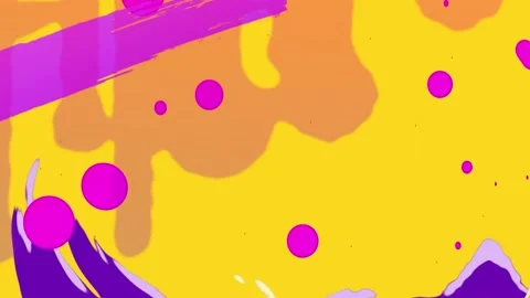Animation of pink and purple splodges sp... | Stock Video | Pond5