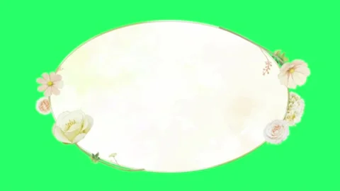 Animation pink flowers circle frame with... | Stock Video | Pond5