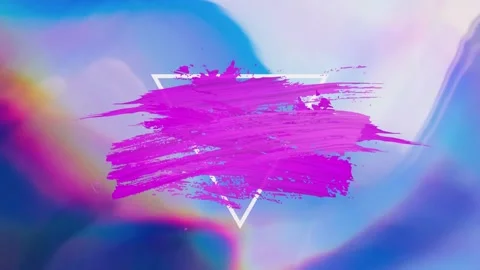 Animation of pink shapes over moving col... | Stock Video | Pond5