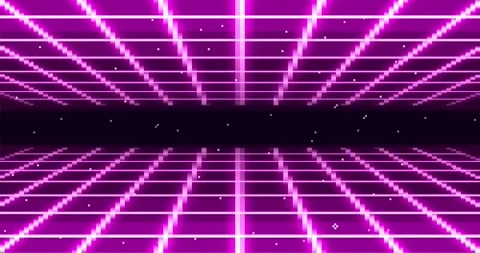 Animation of pixel art 80s Retro sci-Fi ... | Stock Video | Pond5