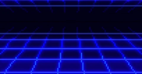 Animation of pixel art 80s Retro sci-Fi ... | Stock Video | Pond5
