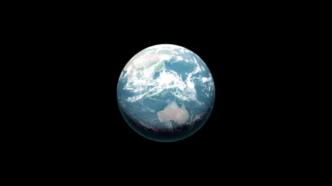 Animation of planet earth from space on ... | Stock Video | Pond5