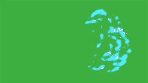 Animation plasma element effect on green... | Stock Video | Pond5