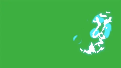 Animation plasma element effect on green... | Stock Video | Pond5