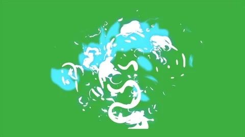 Animation plasma element effect on green... | Stock Video | Pond5