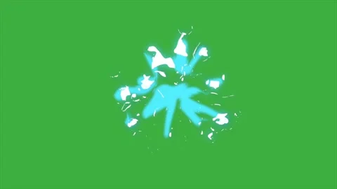 Animation plasma element effect on green... | Stock Video | Pond5