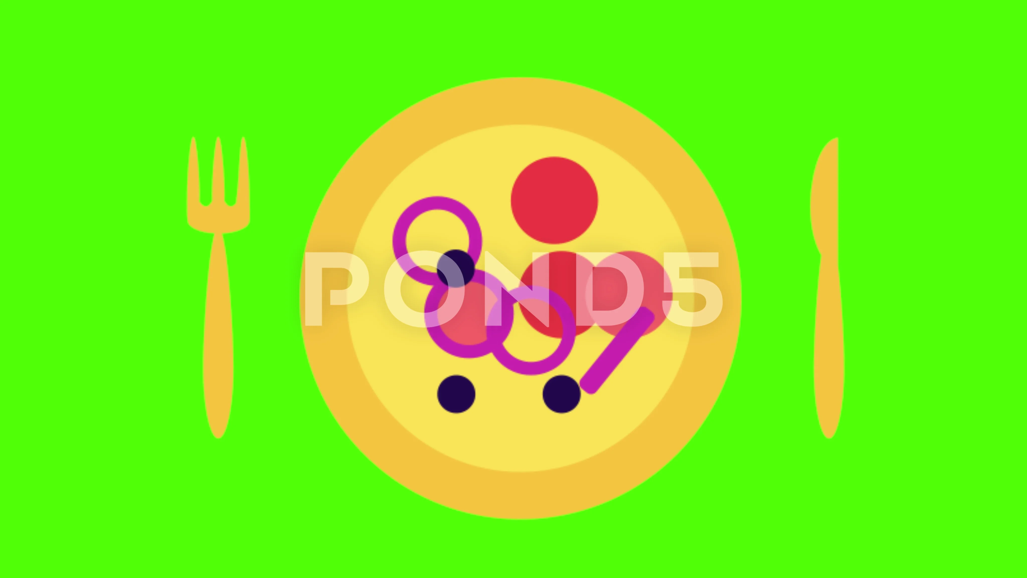 Cartoon Plate Of Food