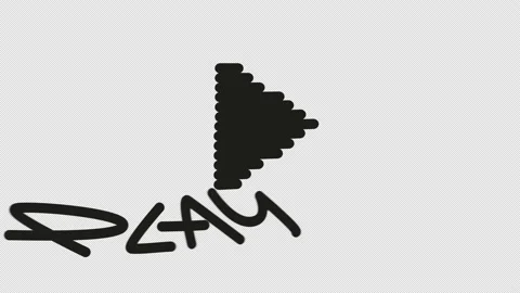 Animation of the Play button falling int... | Stock Video | Pond5