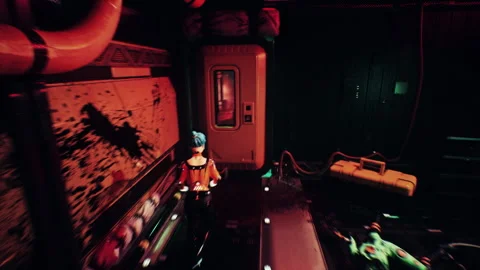 Animation of the playable female main ch... | Stock Video | Pond5