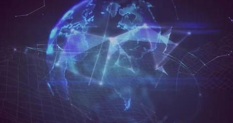 Animation of plexus network forming a gl... | Stock Video | Pond5