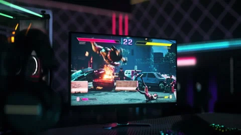 Animation of the powerful melee battle f... | Stock Video | Pond5