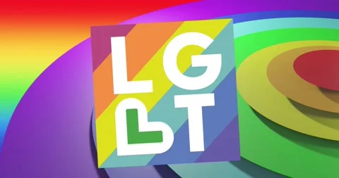 Animation of pride lgbt text over rainbo... | Stock Video | Pond5
