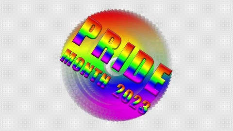 Animation of Pride month 2023 logo with ... | Stock Video | Pond5
