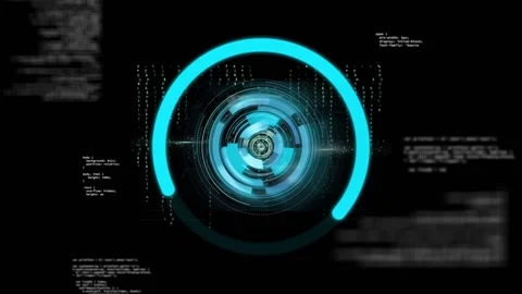 Animation of processing circle and data ... | Stock Video | Pond5
