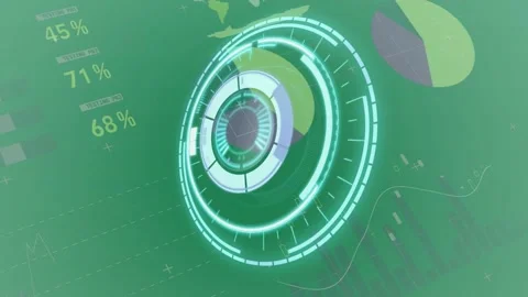Animation of processing circle over grap... | Stock Video | Pond5