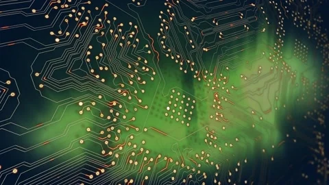 Animation of processor socket over dark ... | Stock Video | Pond5