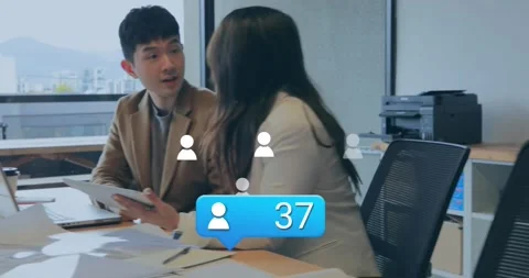 Animation of profile icon with increasin... | Stock Video | Pond5