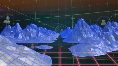 Animation of profile icons interconnecte... | Stock Video | Pond5