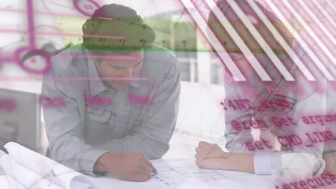 Animation of programming language and mu... | Stock Video | Pond5