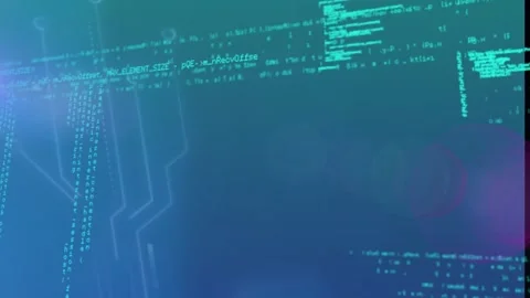 Animation of programming language with l... | Stock Video | Pond5
