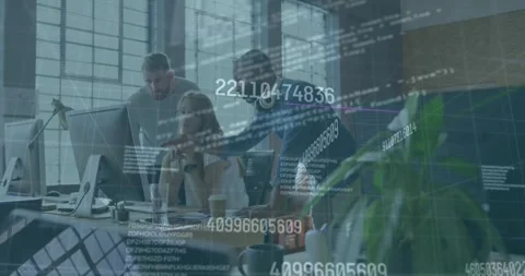 Animation of programming language over d... | Stock Video | Pond5