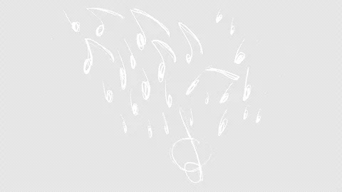 Animation of pulsating musical notes and... | Stock Video | Pond5