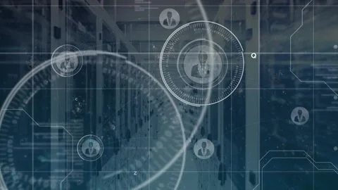 Animation of pulsating profile icons and... | Stock Video | Pond5