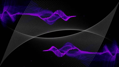 Animation of purple and white shapes on ... | Stock Video | Pond5