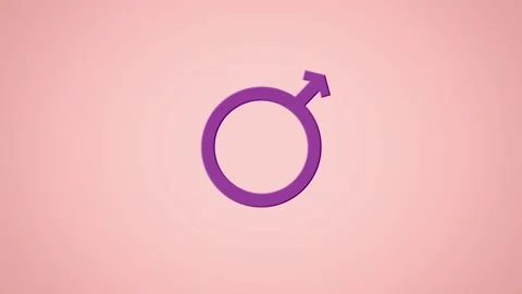 Animation of purple female gender symbol... | Stock Video | Pond5