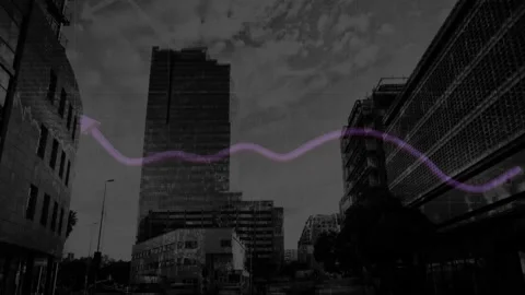 Animation of purple line graph showing g... | Stock Video | Pond5