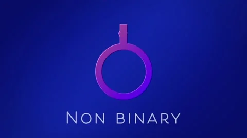 Animation of purple non binary gender sy... | Stock Video | Pond5