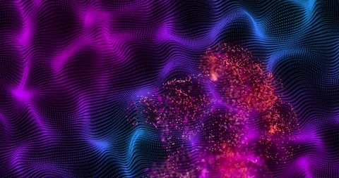 Animation of purple shapes and lines on ... | Stock Video | Pond5