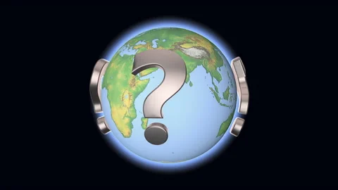 Animation of the question mark and plane... | Stock Video | Pond5